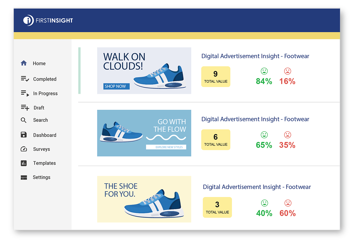 Digital Testing & VOC Software for Footwear Retailers | First Insight